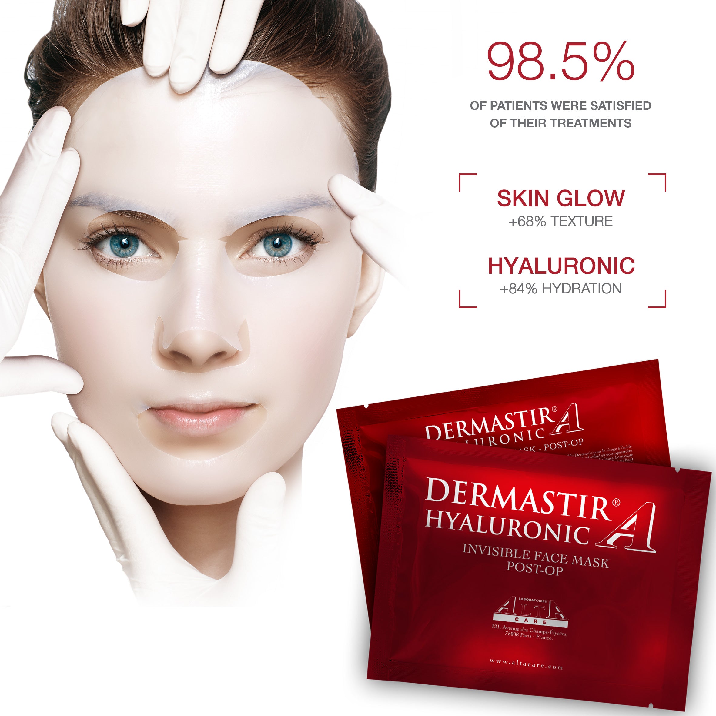 Dermastir Post-op Invisible Face Mask - Hyaluronic